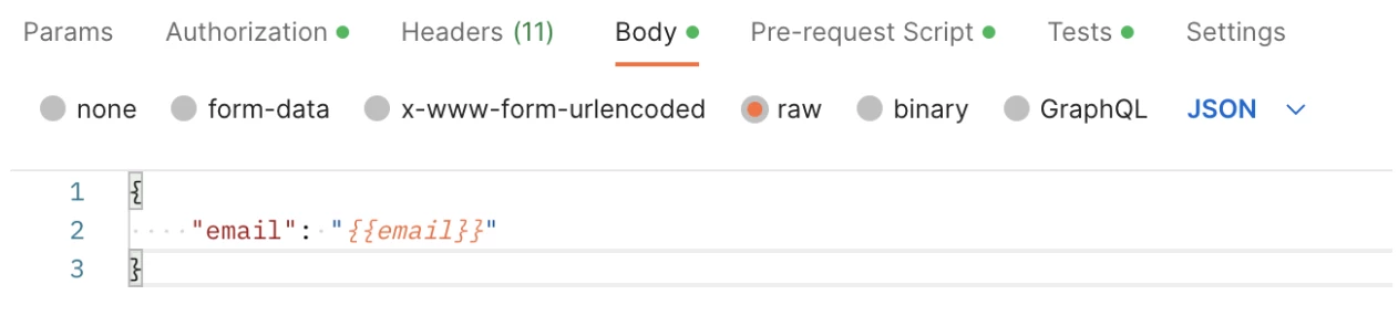 Loop request with different data in Postman